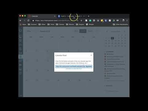 Import Canvas calendar to Google calendar