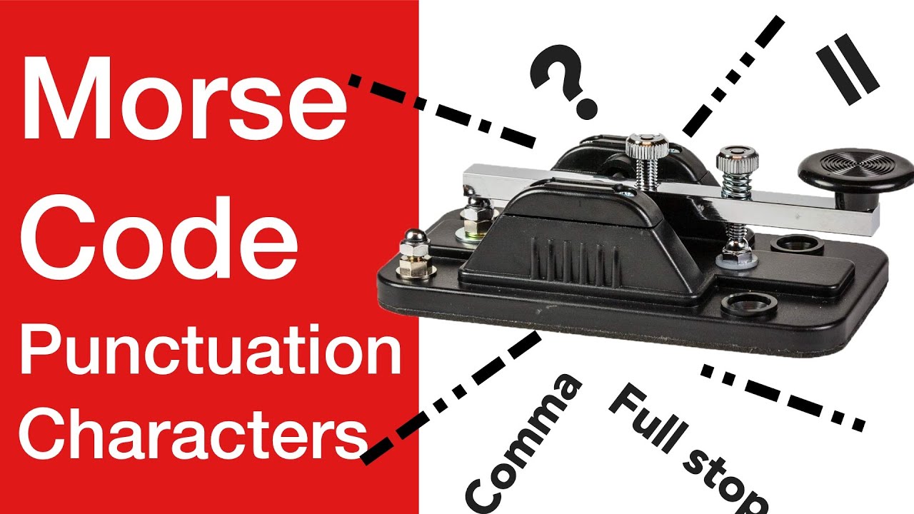 Morse Code Punctuation Characters; learn them by practice & listening