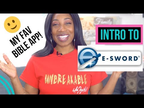 HOW TO NAVIGATE E-SWORD LT (INTRO) | My Fav Bible App!