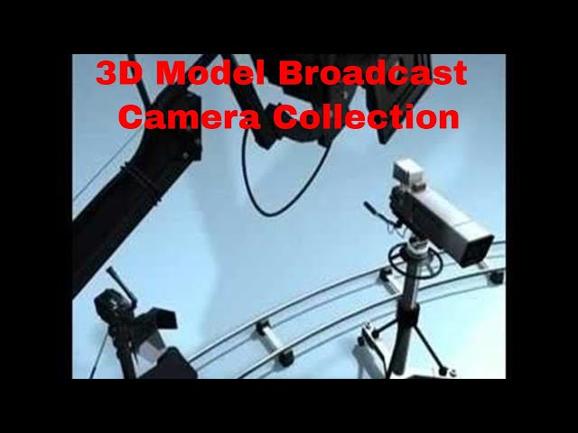 broadcast camera collection 3D Model - FlatPyramid