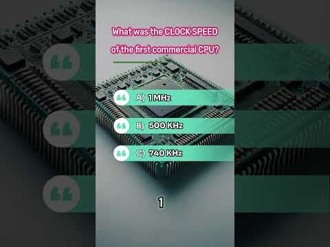 What was the clock speed of the first commercial CPU? #computerscience #computer