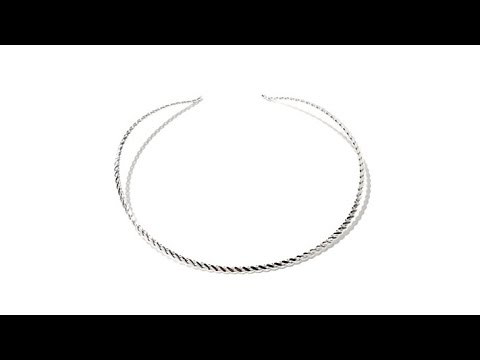 Jay King Twisted Wire Sterling Silver Collar Necklace