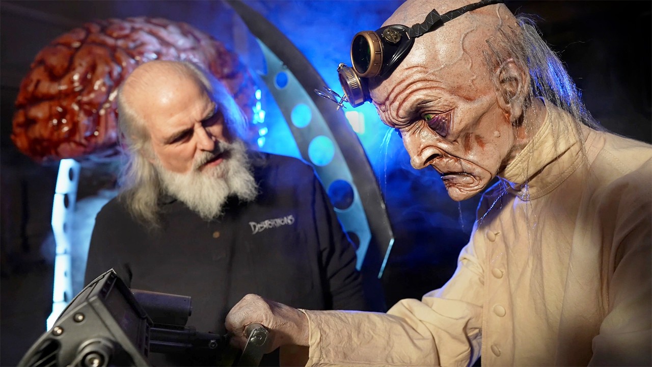 Mad Scientist Animatronic All Electric Sci-Fi Prop | Distortions Unlimited