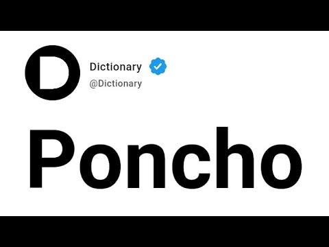 Poncho Meaning In English