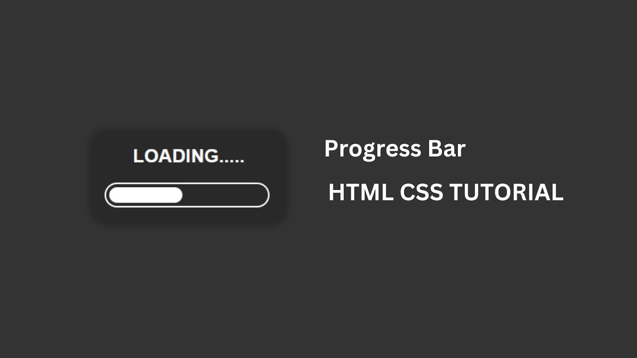 CSS Progress Bar | Loading Animation