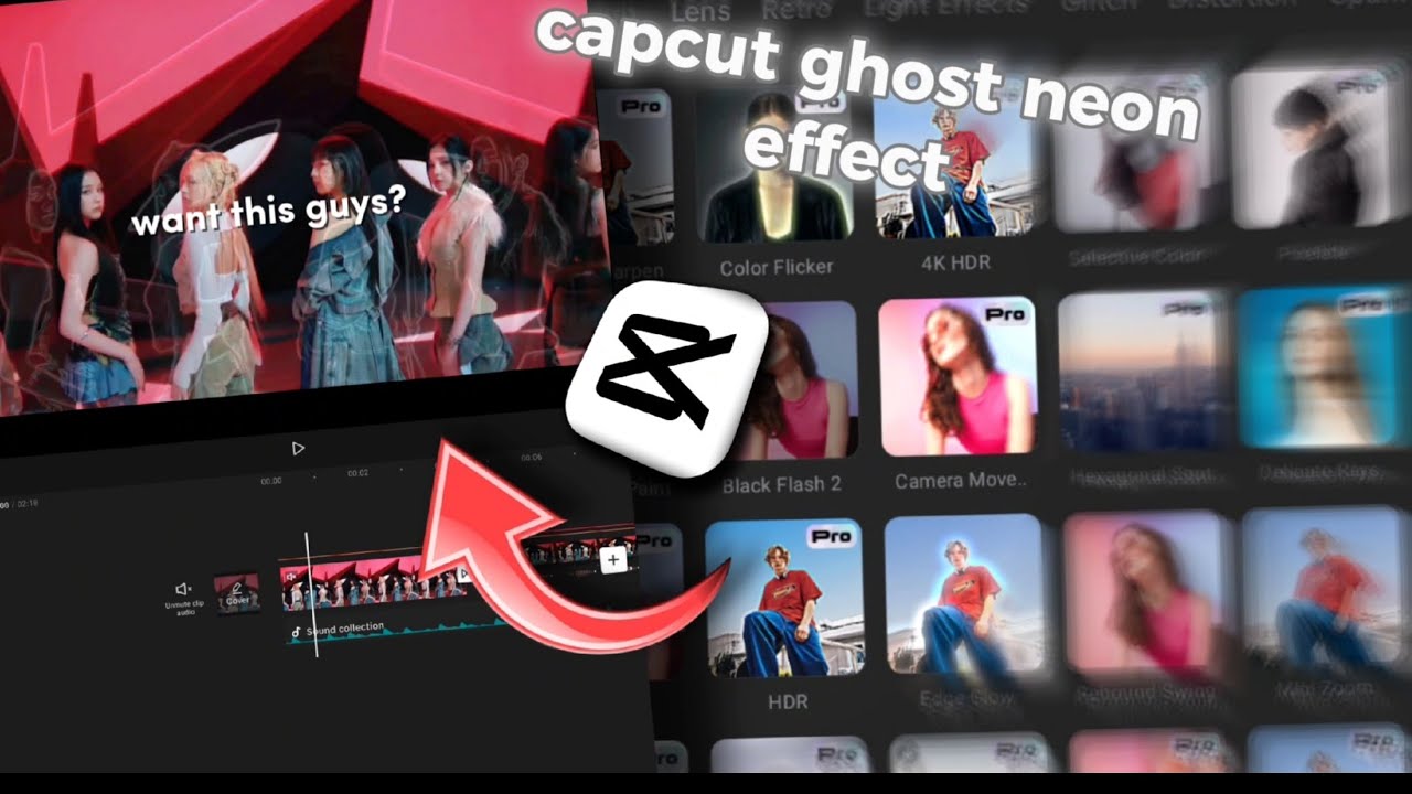 how to do a neon ghost effect on your edits✨️. [capcut]