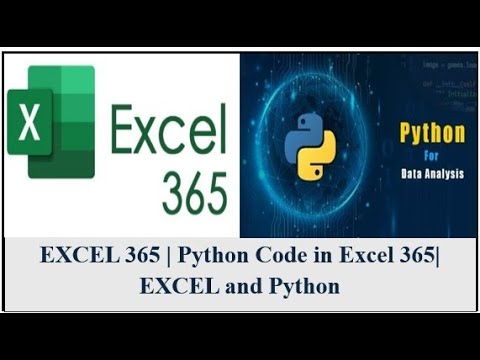 EXCEL 365 | Python Code in Excel 365| EXCEL and Python | How to use Python Add-In in Excel |