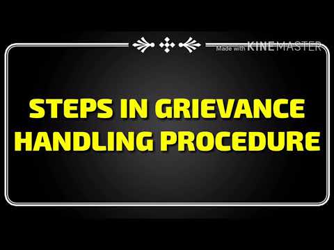 Steps in Grievance Handling Procedure