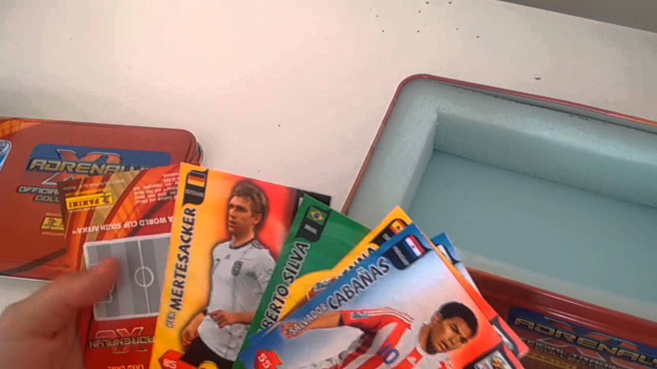 Adrenalyn XL 2010 World Cup Collectors Tin Unboxing....Robinho Limited Edition