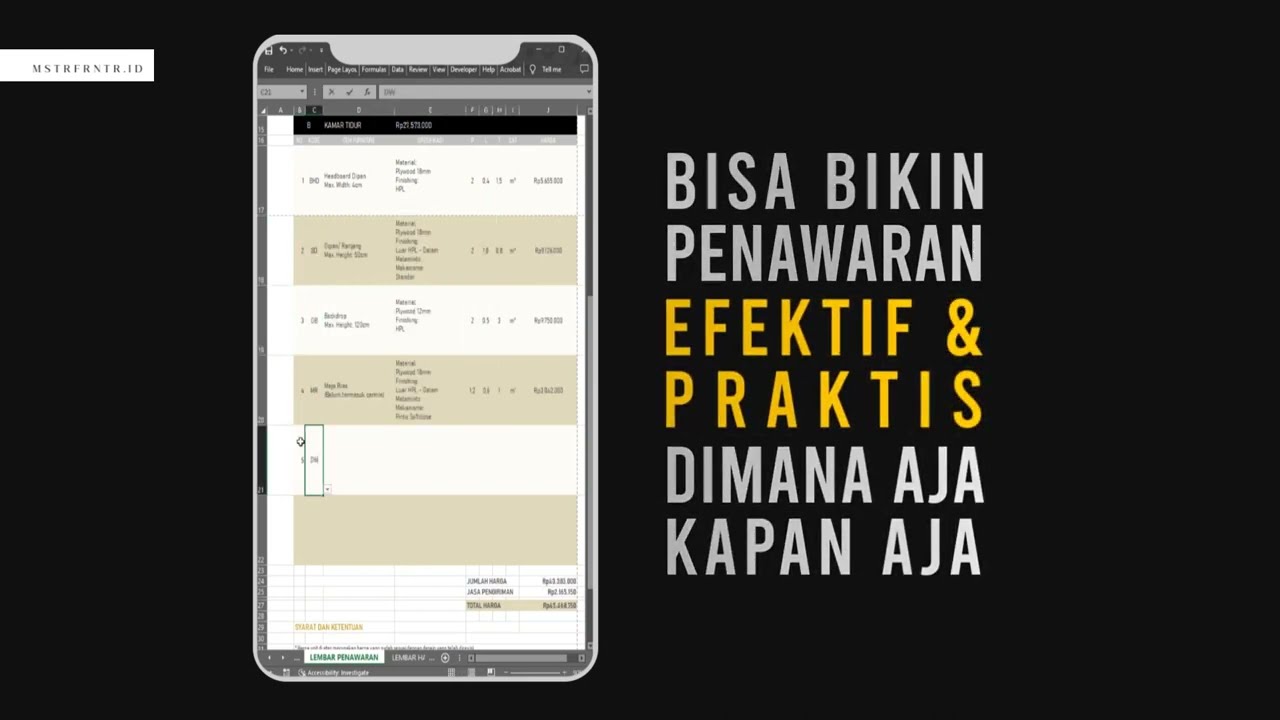 Aplikasi RAB Interior