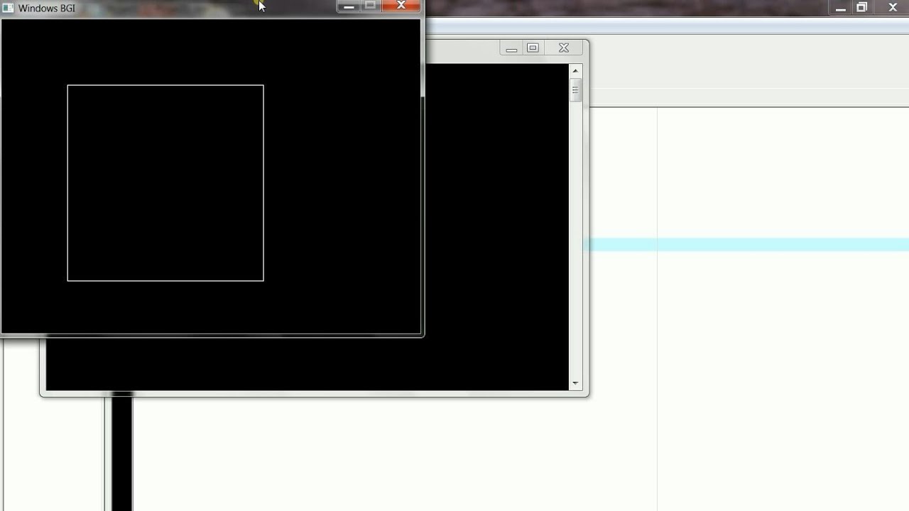 How to draw rectangle in C language