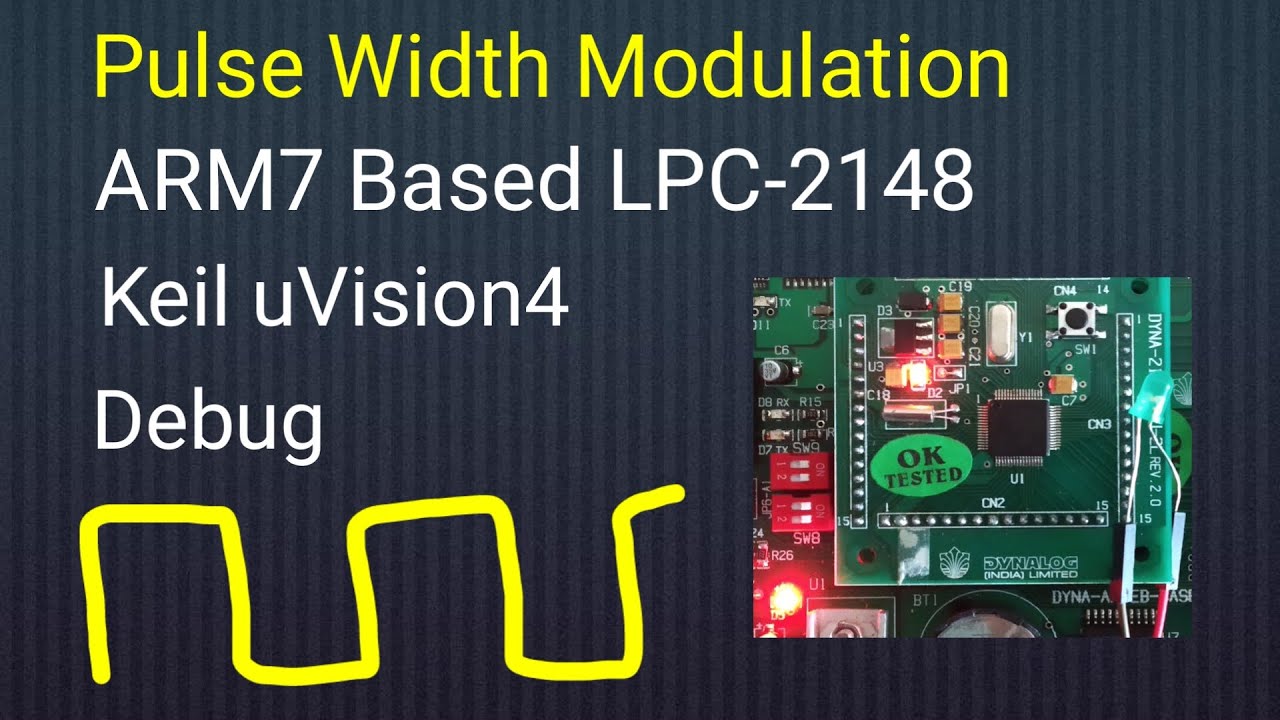 Embedded C program to implement PWM using LPC-2148.