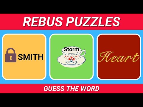 Guess the word or Phrase in 10 Seconds! | REBUS Challenge