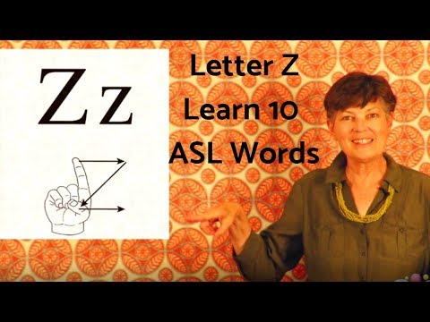 Letter Z | Learn 10 ASL Words