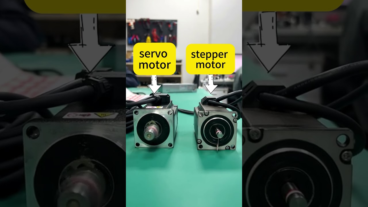 Servo motor and stepper motor #industrial #automobile #factory