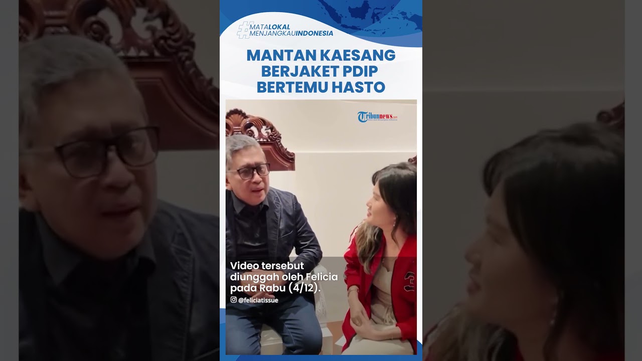 Mantan Kaesang Felicia Tissue Buat Gempar! Muncul Pakai Jaket PDIP, Hasto Kristiyanto Buka Suara ...