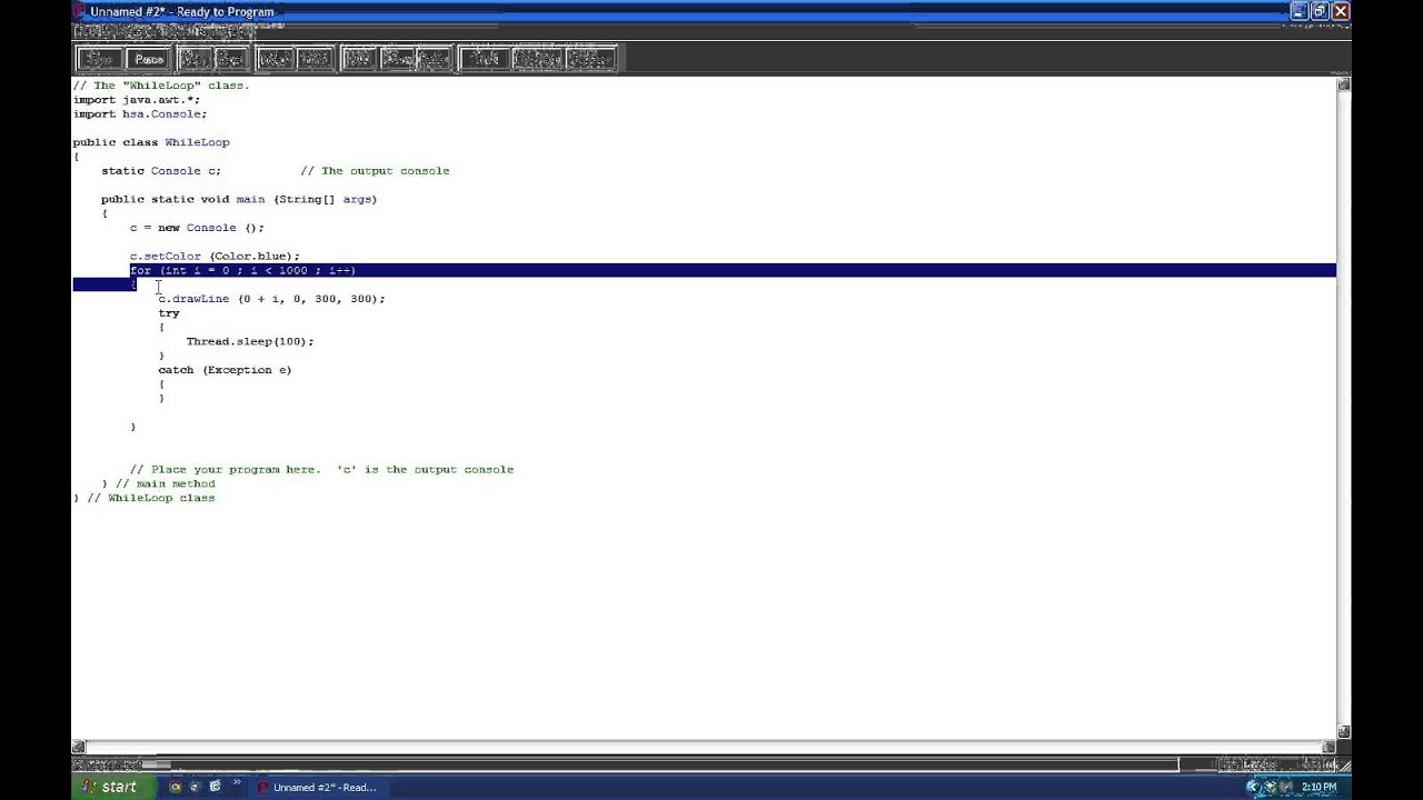 Ready to Program Java Tutorial: Draw Commands & Graphics! [HD]
