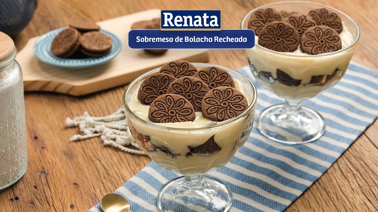 Sobremesa de Bolacha Recheada - Renata