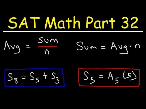 Averages - SAT Math Part 32