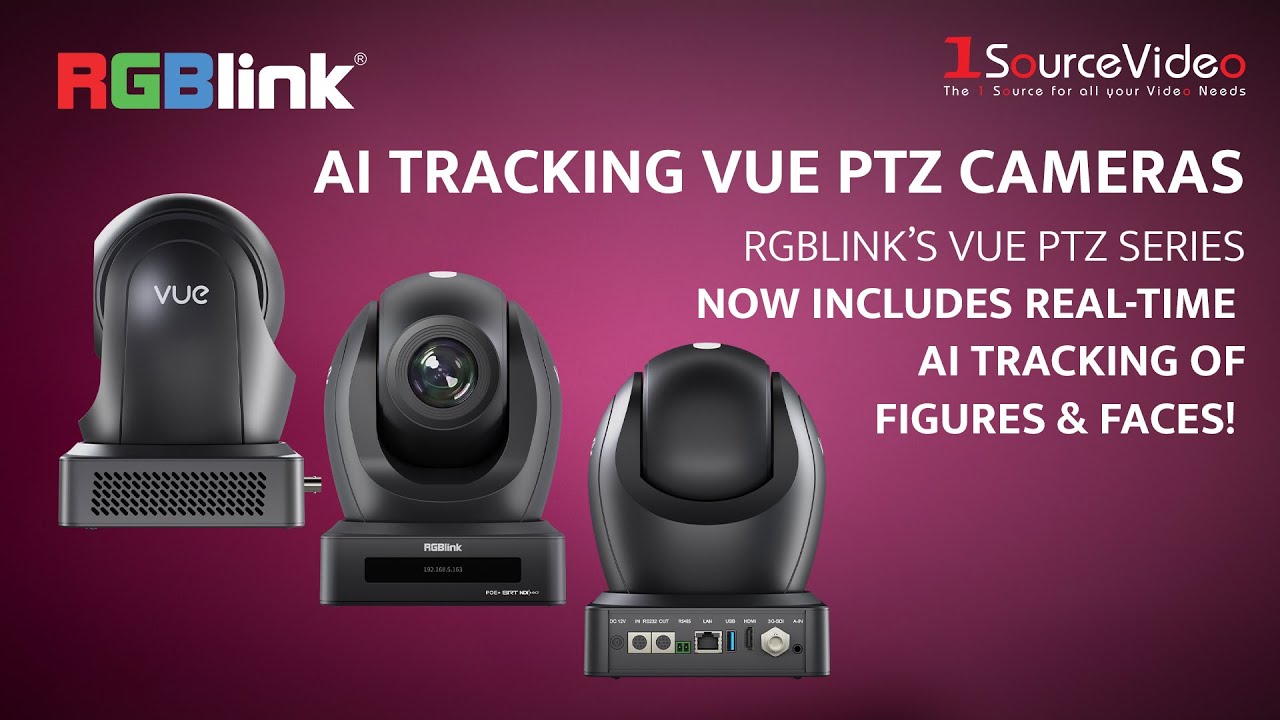 RGBlink 2nd Gen PTZ Cameras with AI Tracking & NDI|HX2