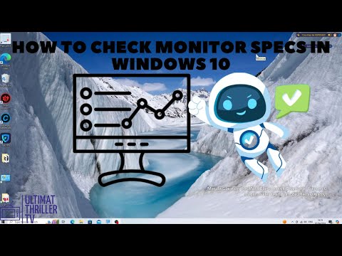 Hoe controleer je de specificaties van een monitor in Windows 10?