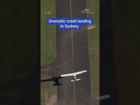 Dramatic crash landing in Sydney