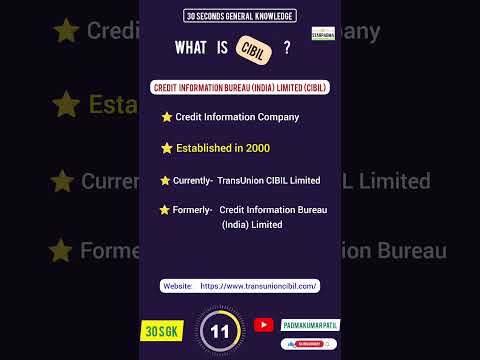 What is CIBIL? What is the Long form of CIBIL? #cibilscore #cibil