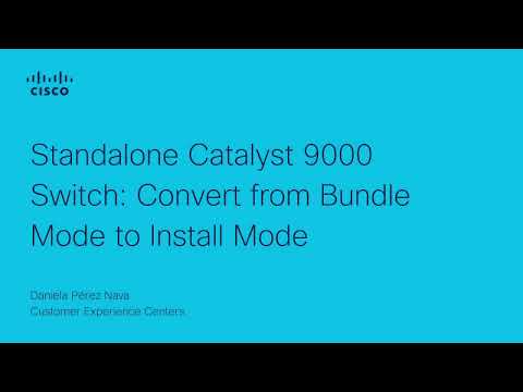 Convert a Standalone Catalyst 9000 Switch from Bundle Mode to Install Mode | Cisco Upgrade Guide