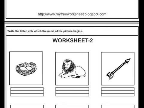 ENGLISH KINDERGARTEN, J KG,S K G NURSERY ASSIGNMENTS