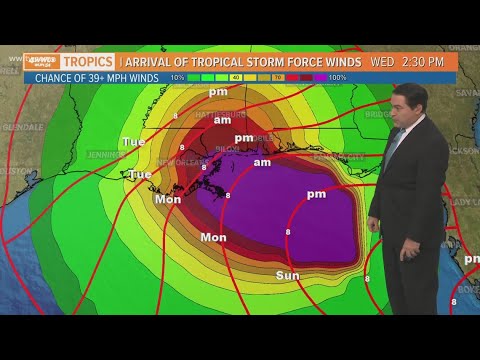 4 AM: Tropical Storm Sally still not a hurricane, track shifts east