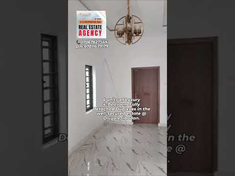 For sale Luxury 4-Bedroom Fully Detached Duplex in a secured estate, Oluyole, Ibadan.