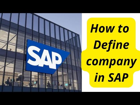 How to Define company in SAP. #sap