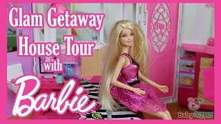 Barbie Glam Getaway House TOUR with Barbie HERSELF!!