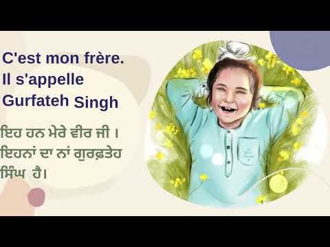 Family In French | Learn vocabulary words for French family members through Punjabi |