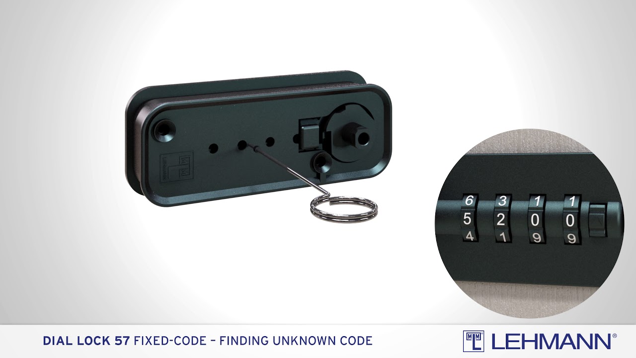 DIAL LOCK 57 Fixcode - finding unknown code