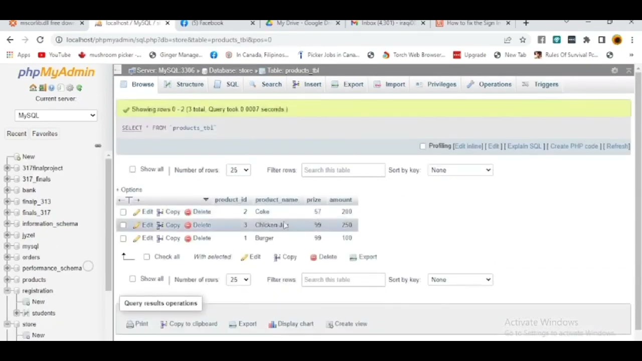 ORDERING SYSTEM WITH SQL DATABASE (Ryan Suano Lentican and Loida Manlangit Dacol)