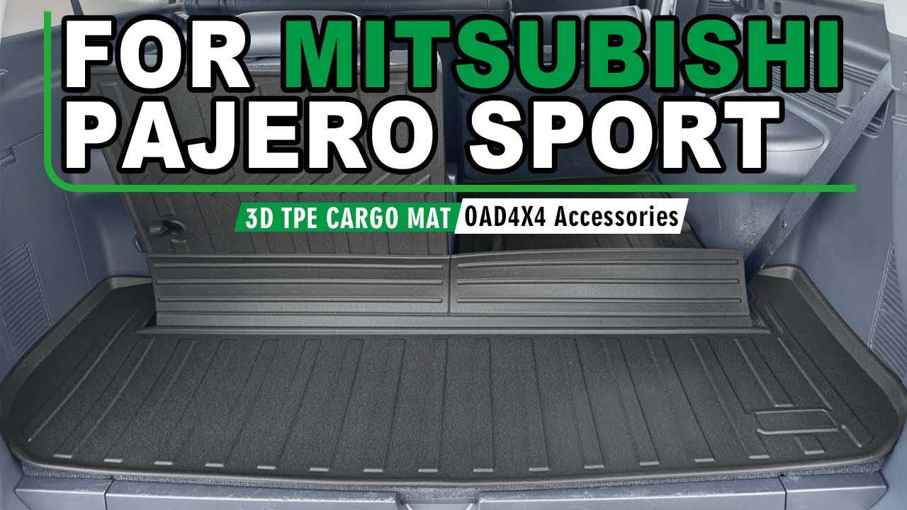 Boot Mat for Mitsubishi Pajero Sport 7 Seats 2015+ | OAD4X4 #caraccessories