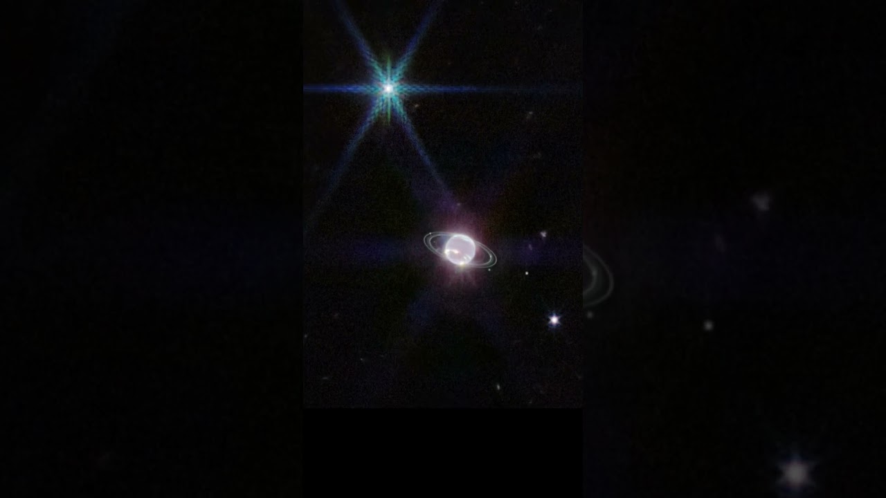 A Ghostly View of Neptune's Ring || Neptune's Ring Clearest Image Ever || #shorts