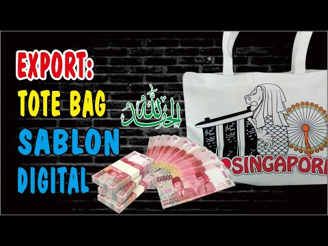 EXPORT : TOTE BAG SABLON | Fajar Design
