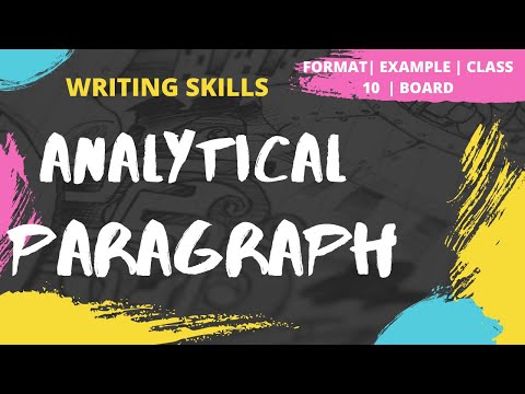 Analytical Paragraph - How to write Analytical Paragraph - Format ...