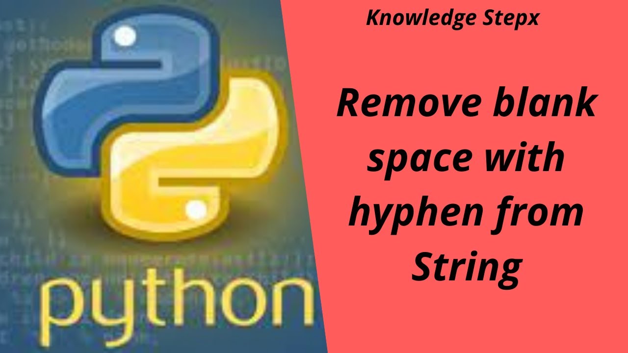Replace blank space with hyphen in Python