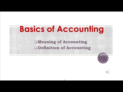 Meaning and Definition of Accounting