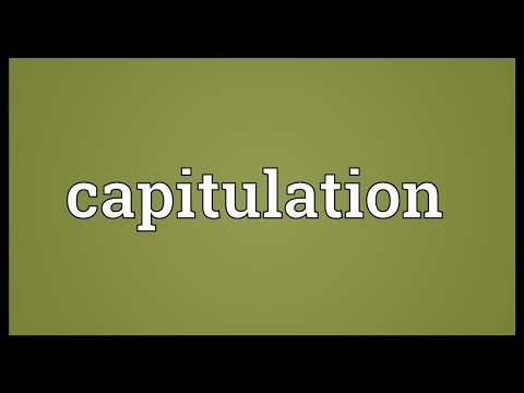 Capitulation Meaning