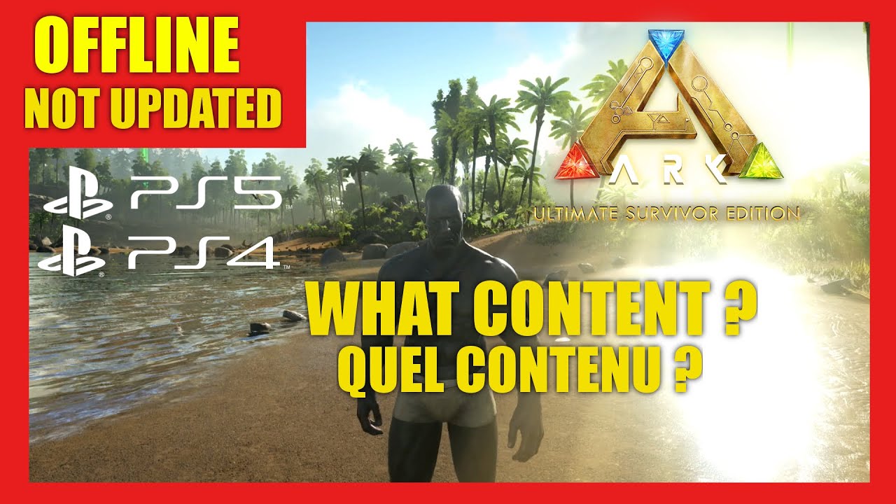ARK ULTIMATE SURVIVOR EDITION - INSTALL DISK OFFLINE PS4/PS5