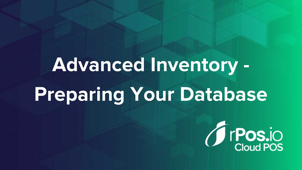 Inventory Documents - Preparing Your Item Database