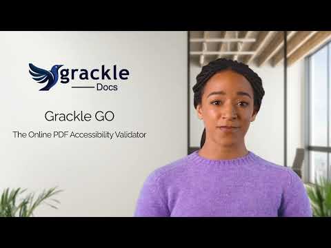 Grackle GO The Online PDF Accessibility Validator