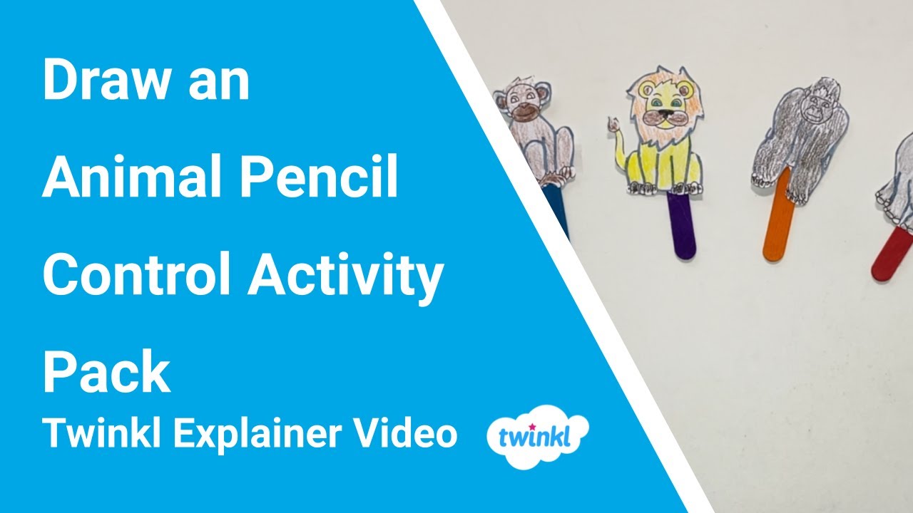 Draw an Animal Pencil Control Activity Pack