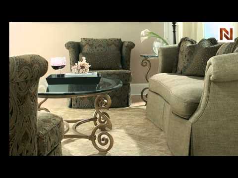 Bernhardt Solano Oval Cocktail Table 364-014 Aged Bronze Paint
