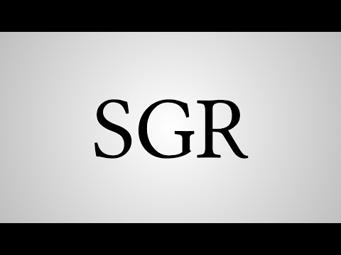 What Does "SGR" Stand For?