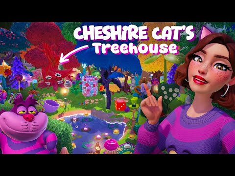 CHESHIRE CAT'S TREEHOUSE HOME DESIGN IN DISNEY DREAMLIGHT VALLEY! | kyra's valley
